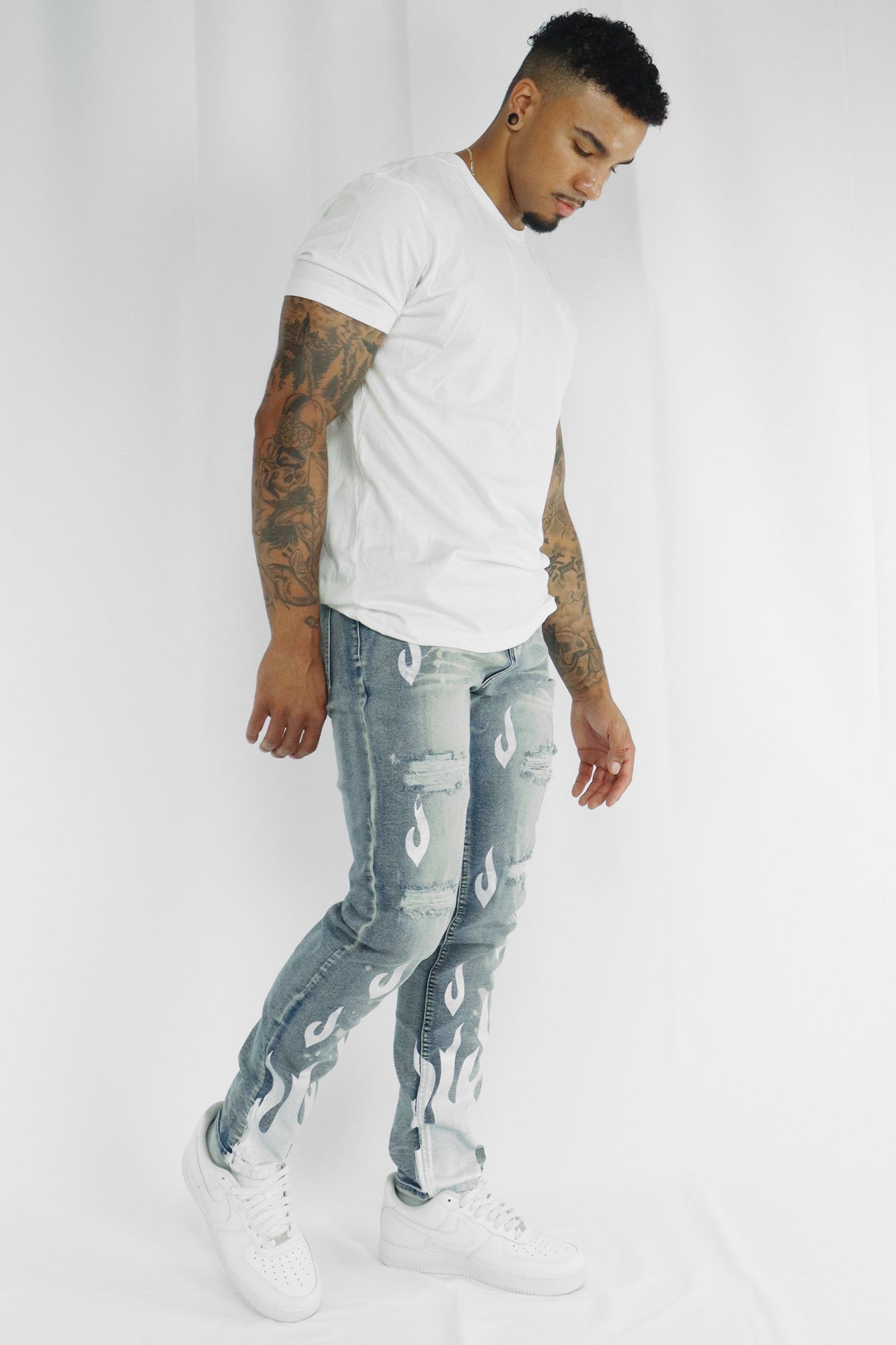 Zamage Flame Denim - Turn Up the Heat with These Fire Jeans!