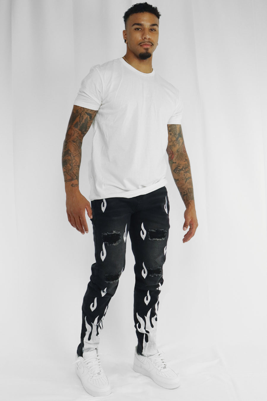 Zamage Flame Denim - Turn Up the Heat with These Fire Jeans!